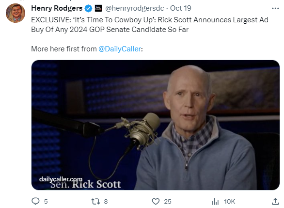 WHAT THEY ARE SAYING: Senator Rick Scott Announces Statewide TV Ad ...